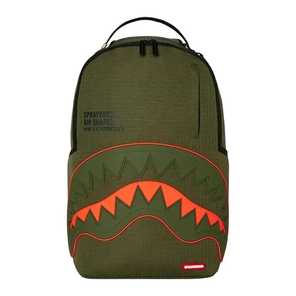 SPRAYGROUND Nylon Shark Central Army Dlx-ripstop Backpack