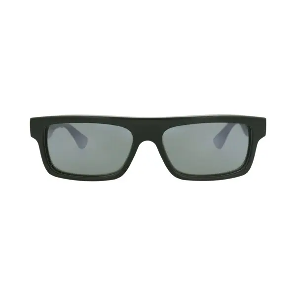 Gucci Square-frame Recycled Acetate Sunglasses /silver - Green