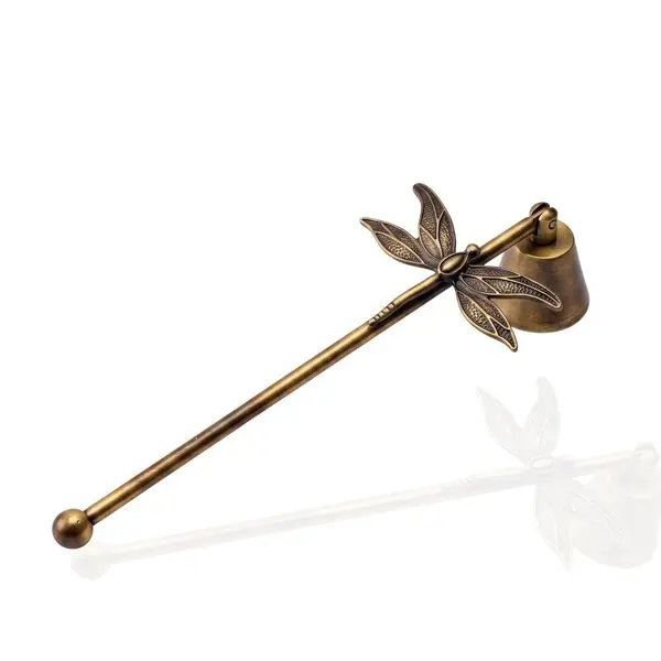 MARLETH Butterfly Brass Candle Snuffer - Brown