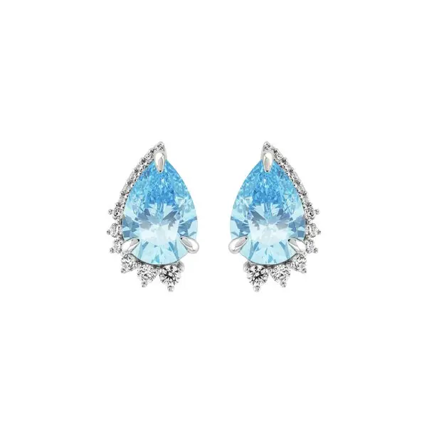 Arte Madrid Casa Real Celeste Earrings - Blue