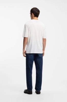Hugo Cotton-jersey T-shirt With Graphic Print - White