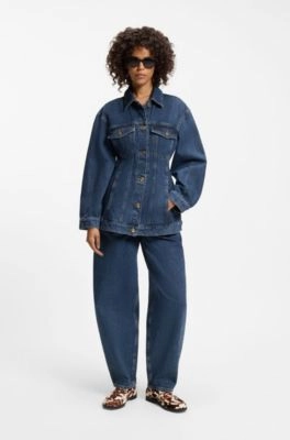 Hugo Slim-fit Hourglass Denim Jacket In Japanese Cotton