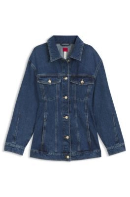 Hugo Slim-fit Hourglass Denim Jacket In Japanese Cotton