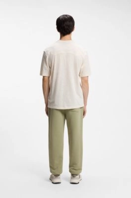 Hugo Regular-fit Cotton T-shirt With Varsity Logo