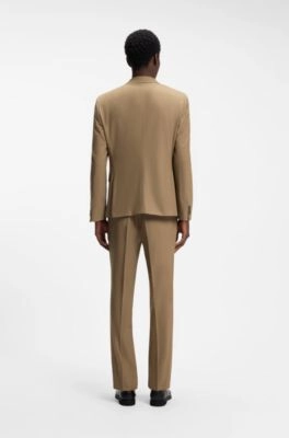 Hugo Two-piece Slim-fit Suit In A Stretch Wool Blend