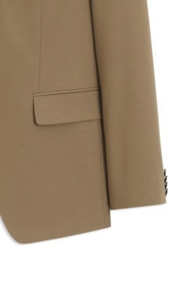 Hugo Two-piece Slim-fit Suit In A Stretch Wool Blend