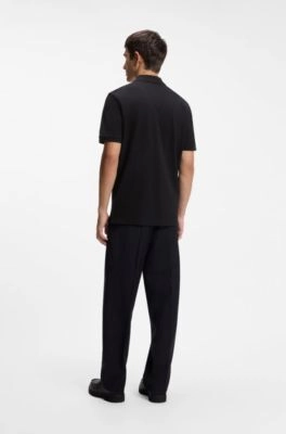 Hugo Cotton Piqué Polo Shirt With Logo Detail