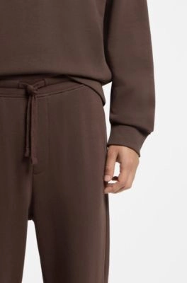 Hugo Cotton Casual Pants With Elasticized Cuffs