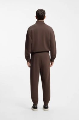 Hugo Cotton Casual Pants With Elasticized Cuffs