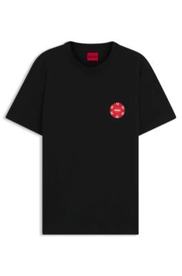 Hugo Cotton-jersey T-shirt With Poker-chip Print