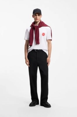 Hugo Cotton-jersey T-shirt With Poker-chip Print