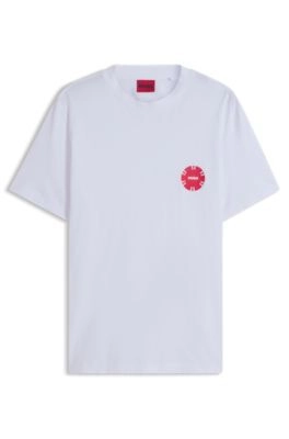 Hugo Cotton-jersey T-shirt With Poker-chip Print