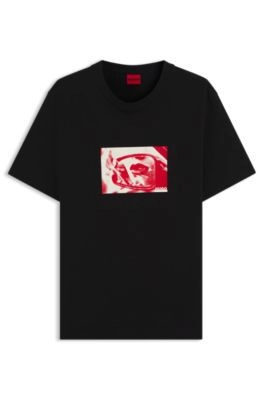 Hugo Cotton-jersey T-shirt With Graphic Print
