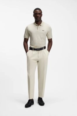 BOSS Pima Cotton Polo Shirt With Placed Print