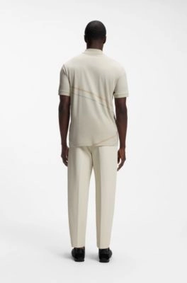 BOSS Pima Cotton Polo Shirt With Placed Print