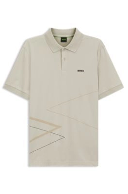 BOSS Pima Cotton Polo Shirt With Placed Print