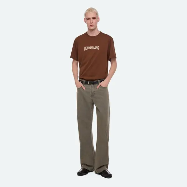 Helmut Lang Ticket Tee - Bourbon