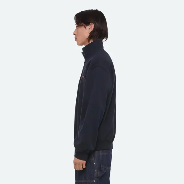 Helmut Lang Small Logo Quarter-zip - Navy
