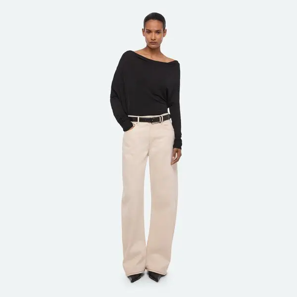 Helmut Lang Saddle Jeans - Ecru
