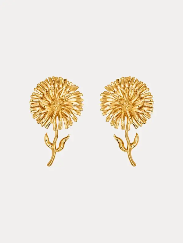 Oscar De La Renta Daisy Clip-on Earrings - One-color