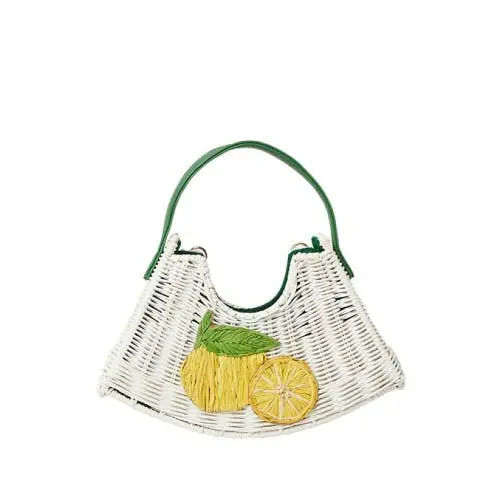SARAH STEWART Tati Crescent Fruit Punch Collection Bag - Yellow