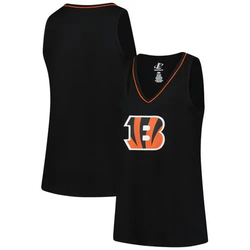 LOGO ATHLETIC Cincinnati Bengals Stellar Win V-neck Tank Top - Black