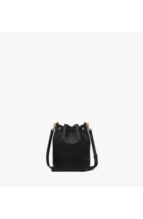 Mcm Mini Pina Drawstring Bag In Studded Calfskin
