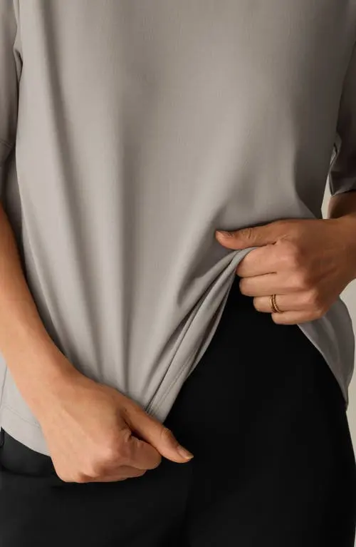Eileen Fisher Crewneck Relaxed T-shirt - Twine