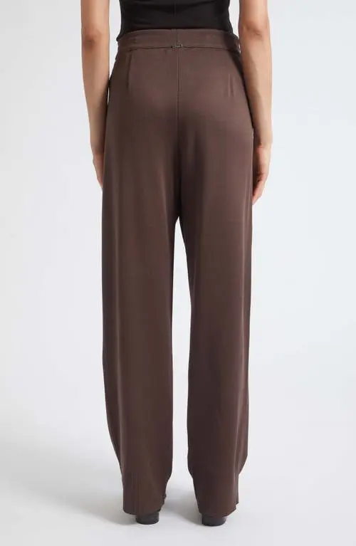 Herno Knit Cotton Jersey Straight Leg Pants