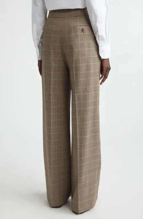 Etro Plaid Stretch Wool Trousers