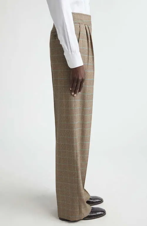 Etro Plaid Stretch Wool Trousers