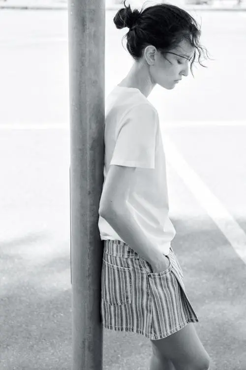 H&m Cotton Denim Shorts