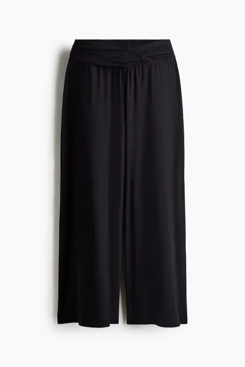H&m Draped Pull-on Pants - Black