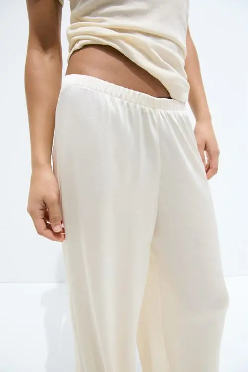 H&m Jersey Pull-on Pants - Cream