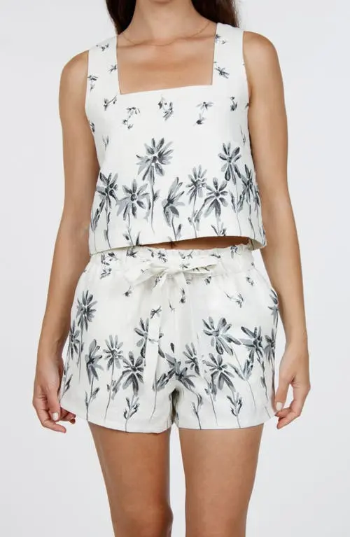 LEISURE LAB Amalfi Floral Linen Shorts - Bella Fiore