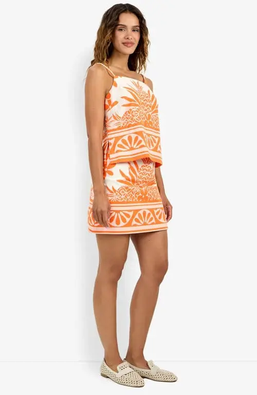 Trina Turk Marita Top - Orange Oasis