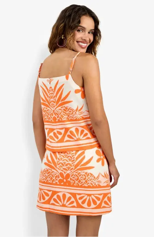 Trina Turk Marita Top - Orange Oasis