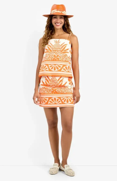 Trina Turk Marita Top - Orange Oasis