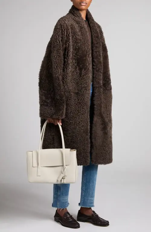 TOM FORD Genuine Shearling Cocoon Coat