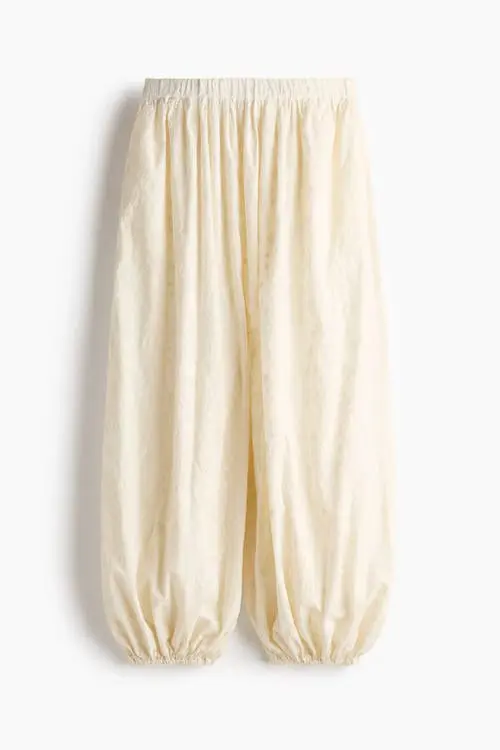 H&m Embroidered Balloon-leg Pants