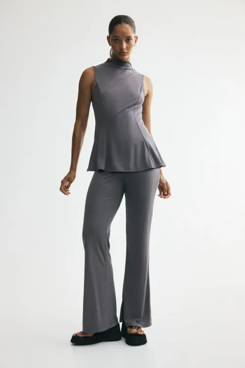H&m Flared Modal-blend Pants