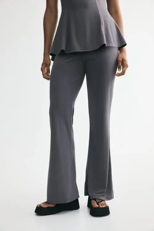 H&m Flared Modal-blend Pants