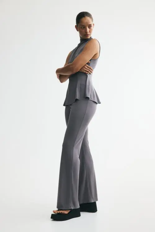 H&m Flared Modal-blend Pants