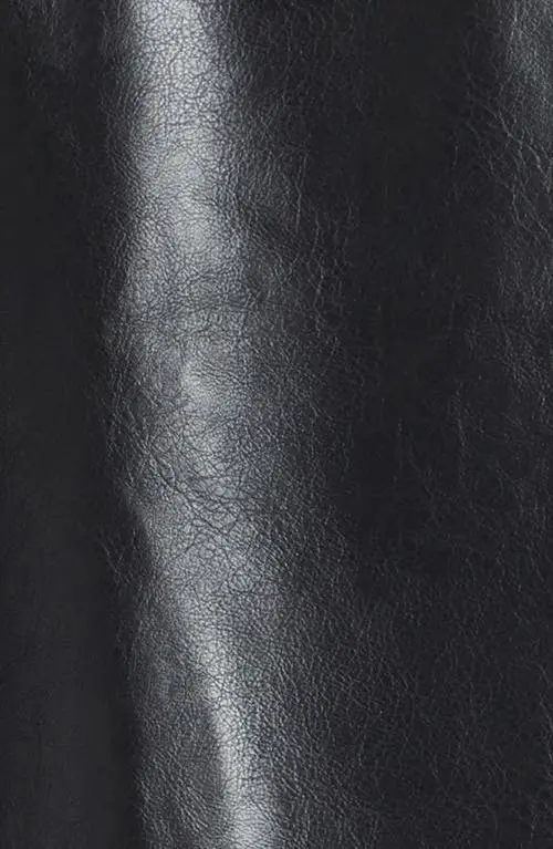 MAISON MARGIELA Faux Leather Jacket With Notched Lapel