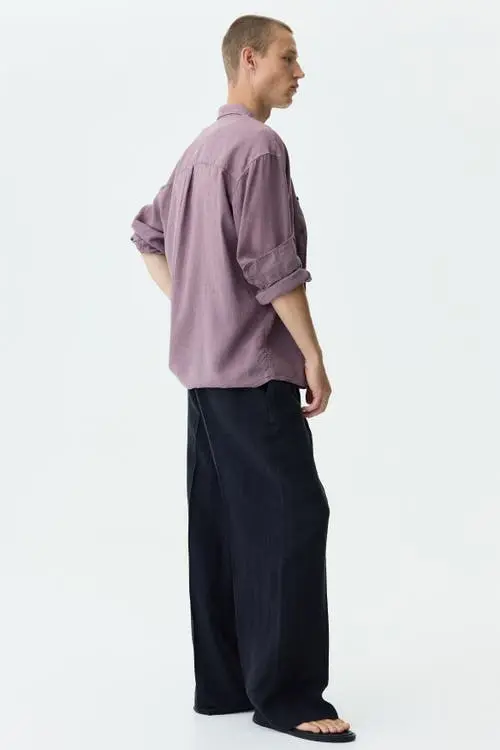 H&M Loose-fit Wide-leg Linen Pants