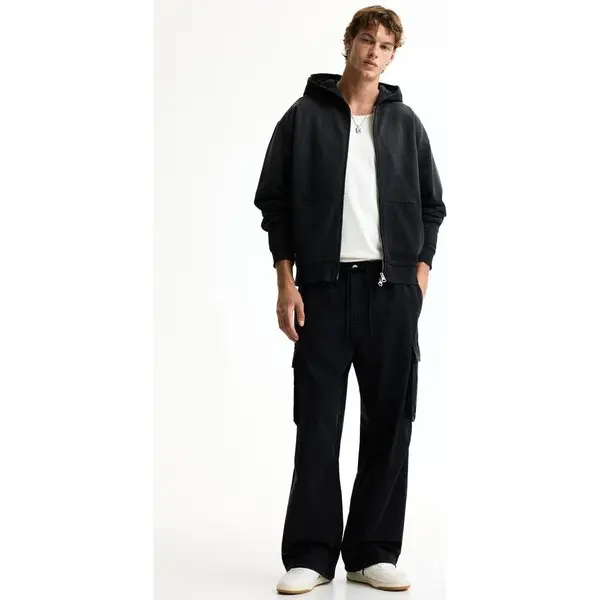 H&m Loose-fit Cargo Pants - Black