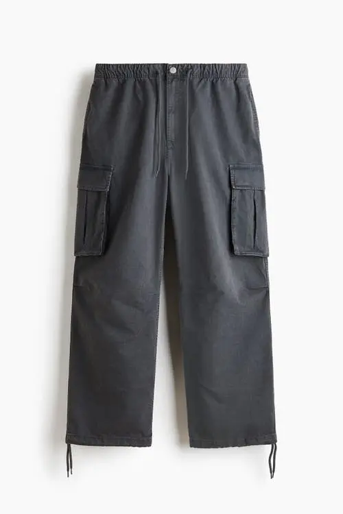 H&m Loose-fit Cargo Pants - Dark Gray