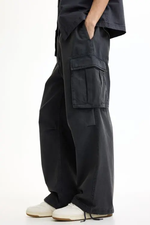 H&m Loose-fit Cargo Pants - Dark Gray
