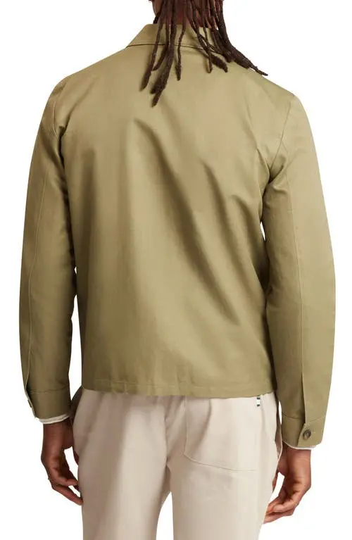 Ted Baker London Trennt Cotton & Linen Shirt Jacket