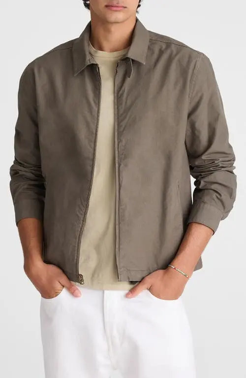 Madewell Full Zip Cotton Twill Jacket - Capers